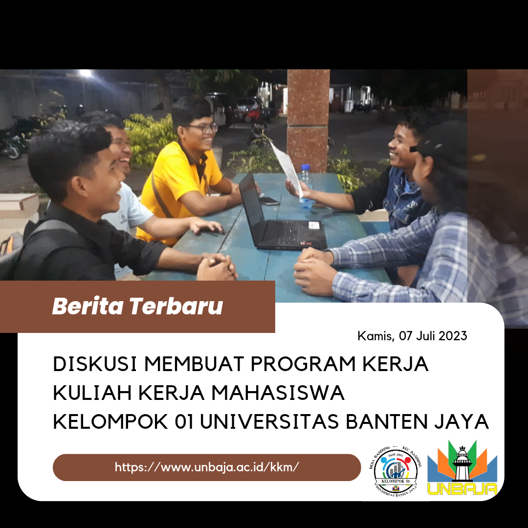 PEMBAHASAN PROGRAM KERJA KELOMPOK KKM 01 - Universitas Banten Jaya
